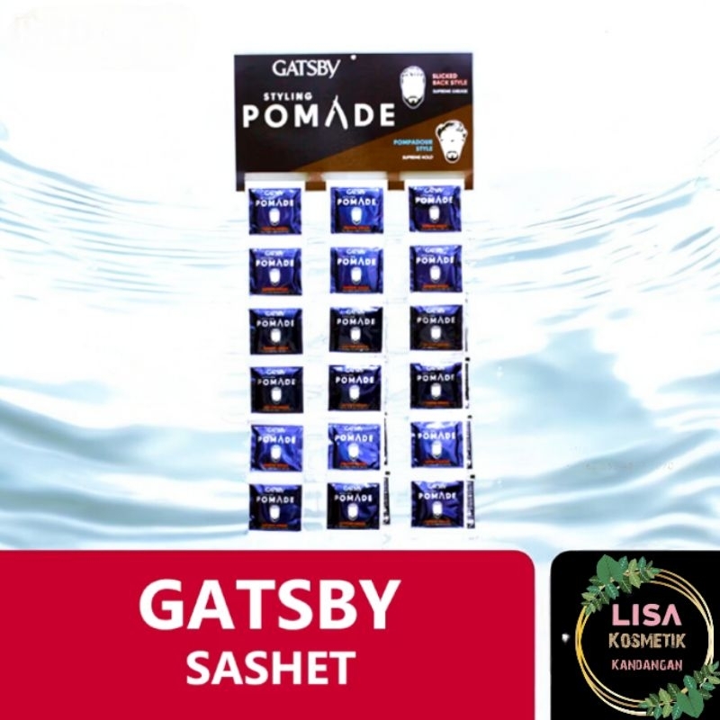 Jual Gatsby pomade sachet harga per pak | Shopee Indonesia