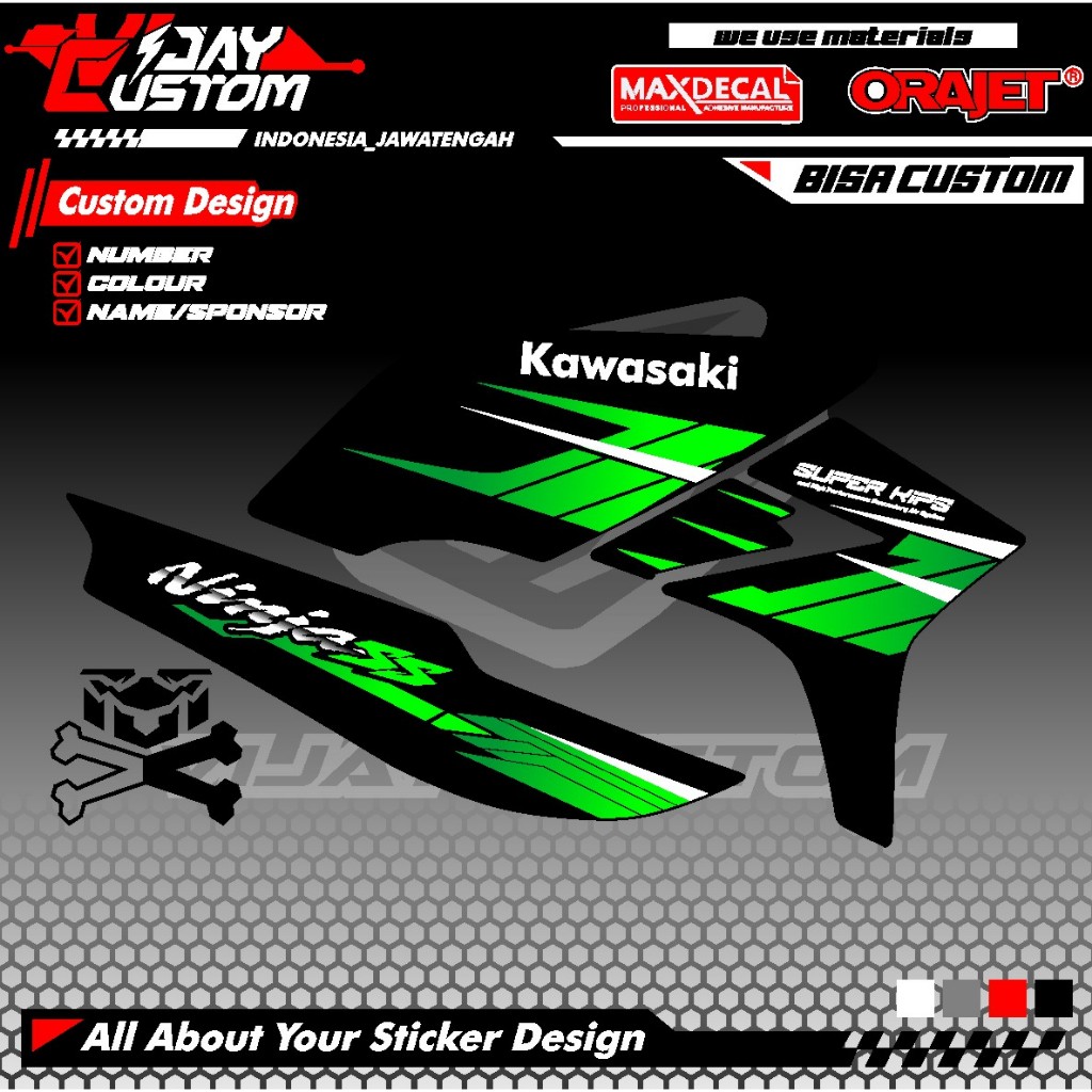 Jual Striping Stiker Sticer Transparan Bening Kawasaki Ninja Ss Rr ...