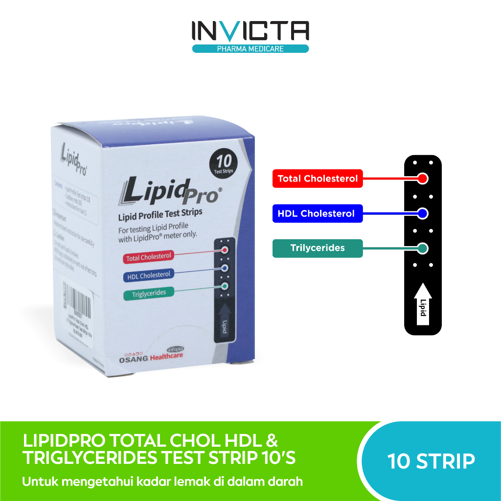 Jual LIPIDPRO - Test Strips Chol, HDL, Trigliserida, LDL - 10 Strip ...
