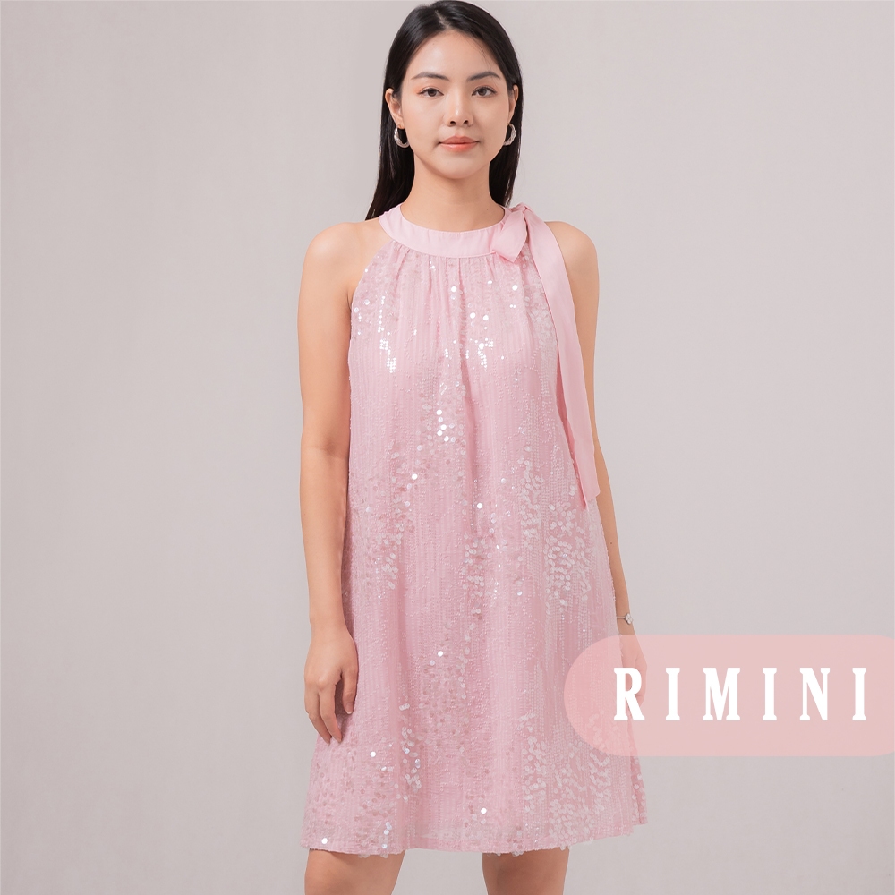 Jual RIMINI - Dress Wanita Gaun Pesta Bling Bling Crewneck Kondangan XS-XL - Erliva Dress 85807 ...