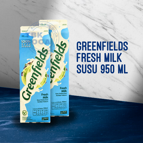Jual ( exp 25 04 25 ) Susu Greenfield ( 950 ml ) UHT Fresh Milk Greenfields Pasteurised ...