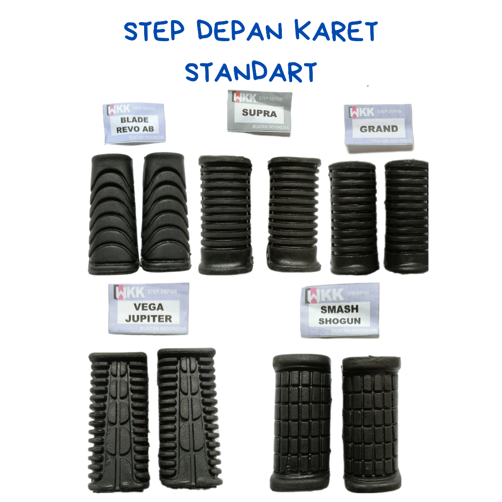 Jual FOOT STEP DEPAN KARET STANDART MOTOR/STEP DEPAN KARET STANDART ...
