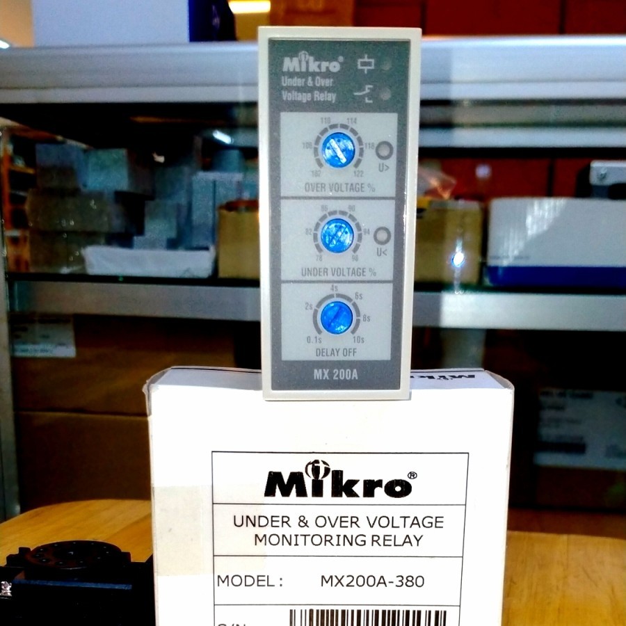 Jual MIKRO, MX200A , under & over voltage relay 3phase MIKRO, MX200A ...
