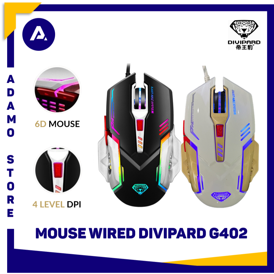 Jual Mouse Gaming Divipard G402 3200 DPI Colorful Backlight | Shopee ...