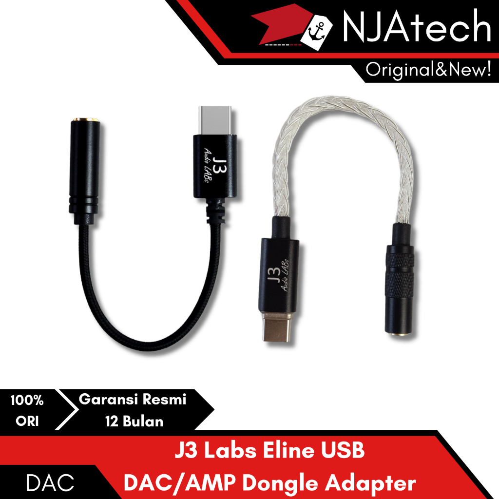 Jual J3 Labs Eline USB Audio Dongle CX31993 32 Bit 384 Khz Ultra Low ...