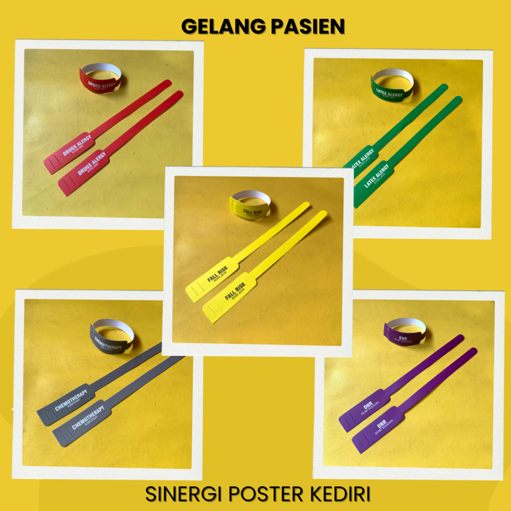 Jual Gelang Pasien Dewasa | Penanda Alergi | Resiko Jatuh | DNR | Kemo ...