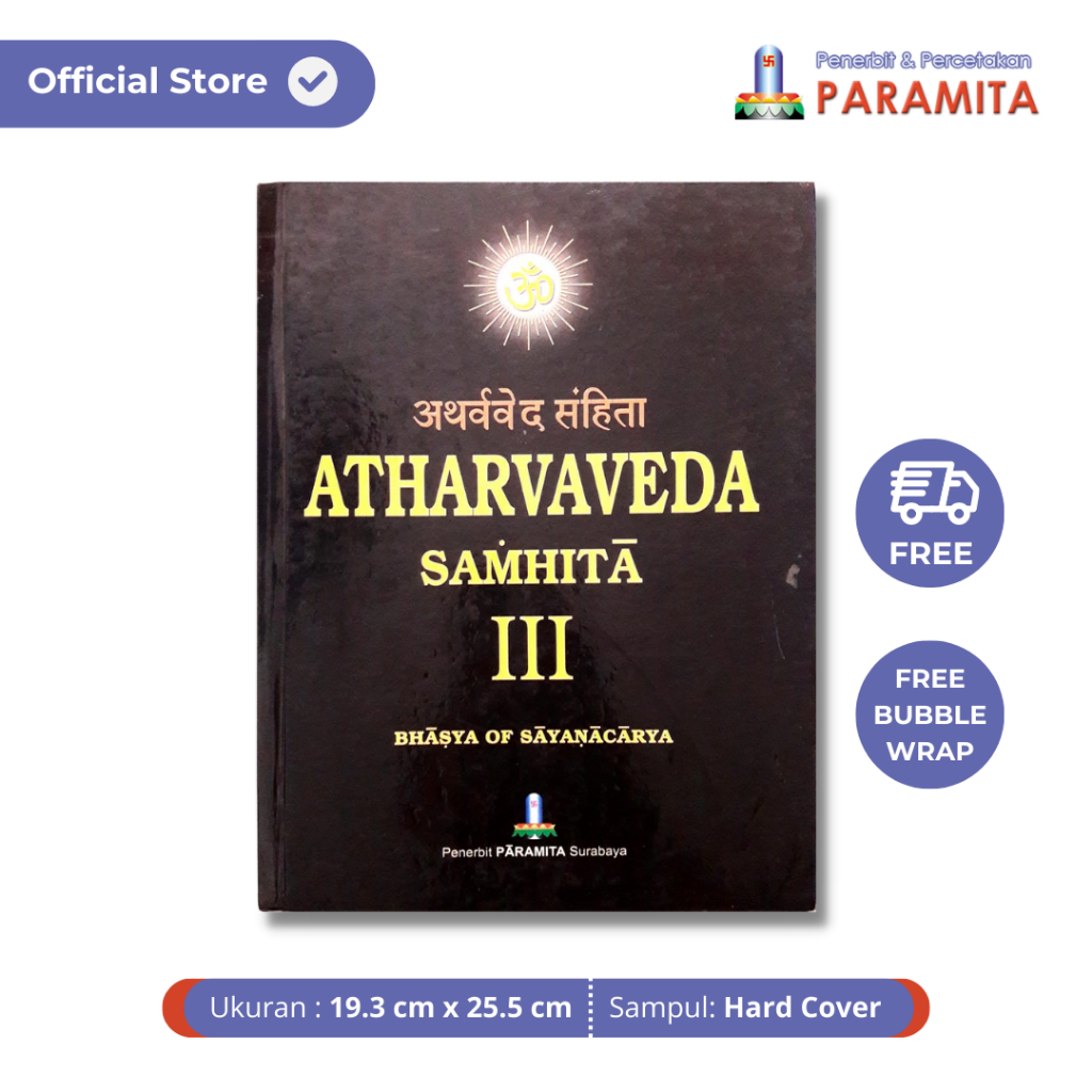 Jual Buku Kitab Agama Hindu Atharva Veda Samhita III ׀ Penerbit Paramita | Shopee Indonesia