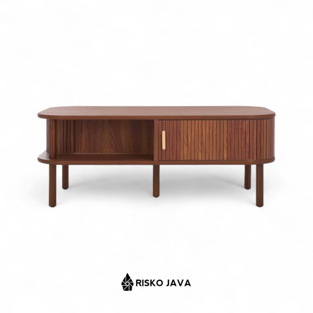 Jual Meja Kayu Jati Minimalis / Meja Ruangan Tamu Pintu Sliding / Meja ...