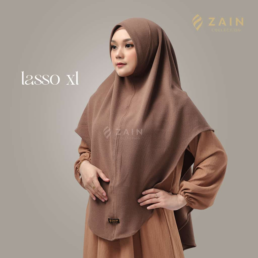 Jual Jilbab Instan Bergo Lasso XL Knit By Zain Collection | Shopee ...