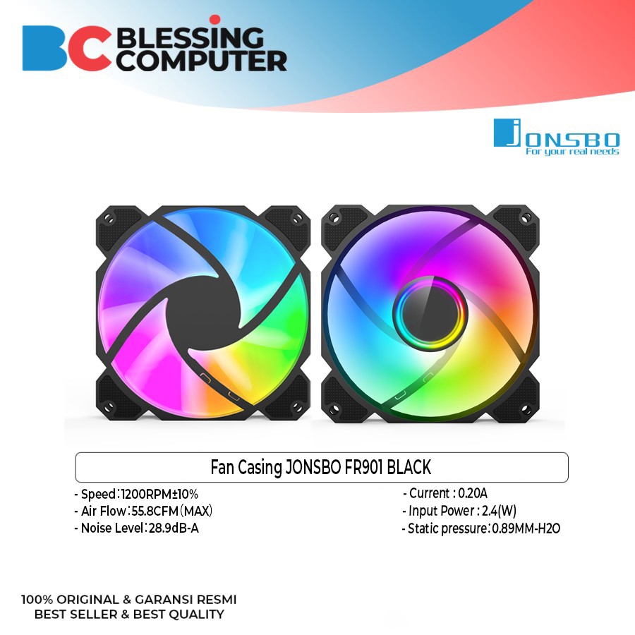 Jual Fan Casing JONSBO FR901 BLACK | Shopee Indonesia