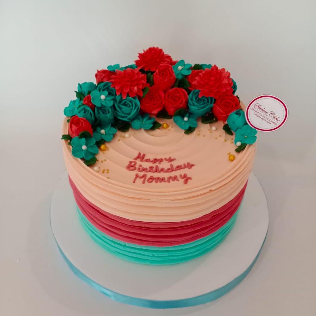 Jual Kue Ulang Tahun/Birthday Cake/Kue Ultah Tema Bunga/Kue Birthday ...