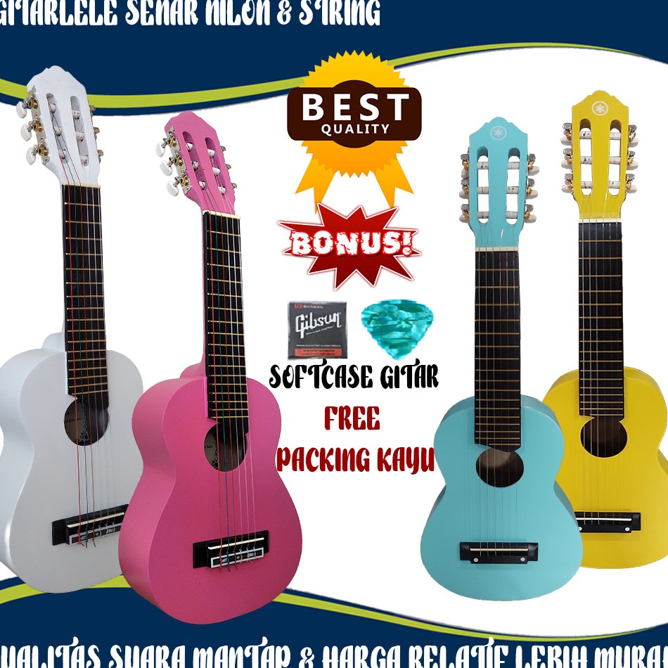 Jual KODE M66I Gitar lele Akustik Senar 6 nilon | Shopee Indonesia