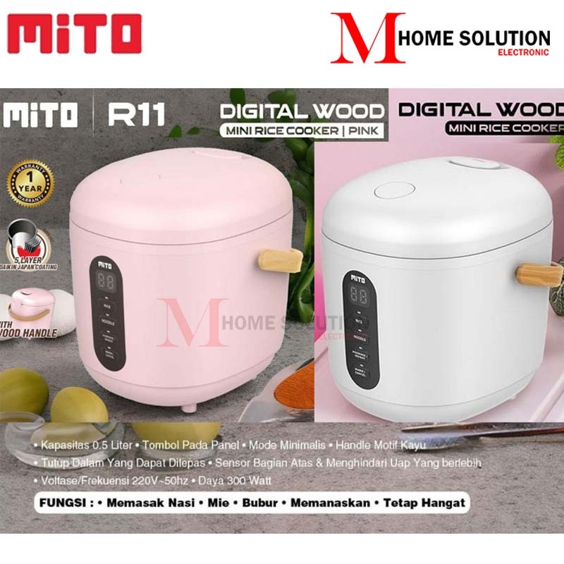 Jual MITO RICE COOKER MINI - R11 - 0,5 LITER - RICE COOKER DIGITAL MINI ...