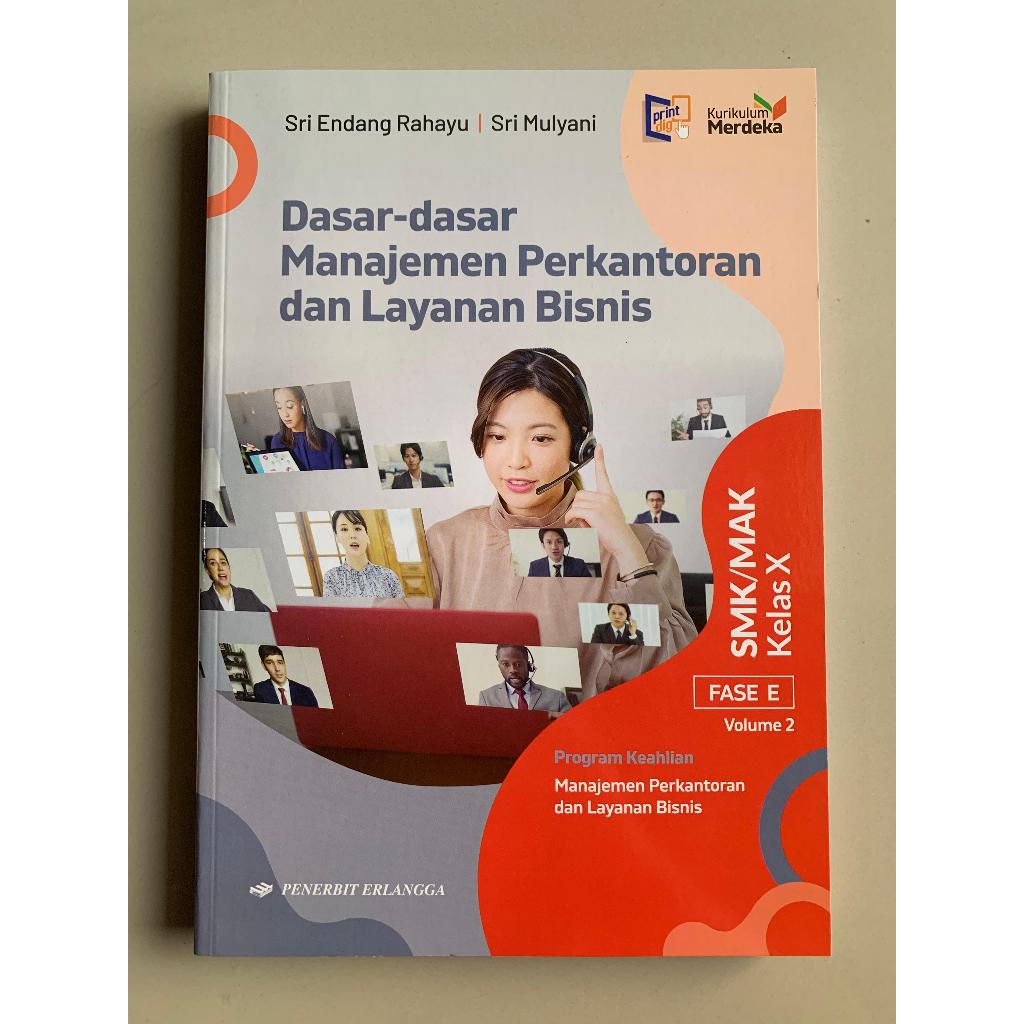 Jual Dasar-Dasar Manajemen Perkantoran dan Layanan Bisnis Volume 2 SMK/MAK Kelas X Fase E Kumer ...