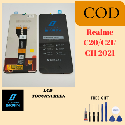 Jual 【ORIGINAL 100%】LCD TOUCHSCREEN ORIGINAL SKRIN REALME C20/C11 2021/RMX3231/C21/NARZO 50I ...