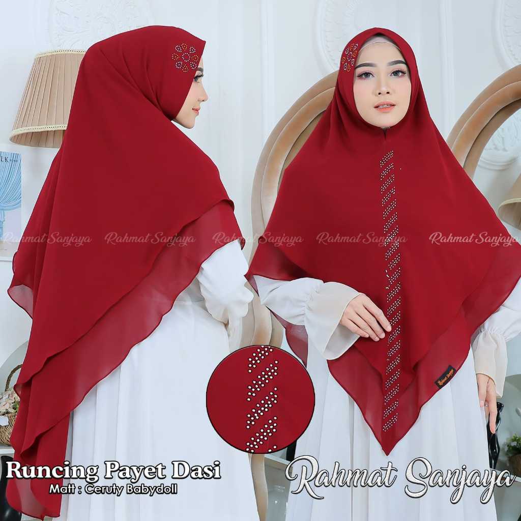 Jual HIJAB KHIMAR PAYET SYAR'I MAGARISSA JUMBO JILBAB INSTAN CERUTY 2 ...