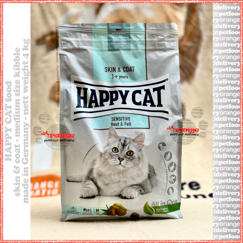 Jual Happy Cat sensitive skin and coat 4 kg - makanan kucing kulit dan ...