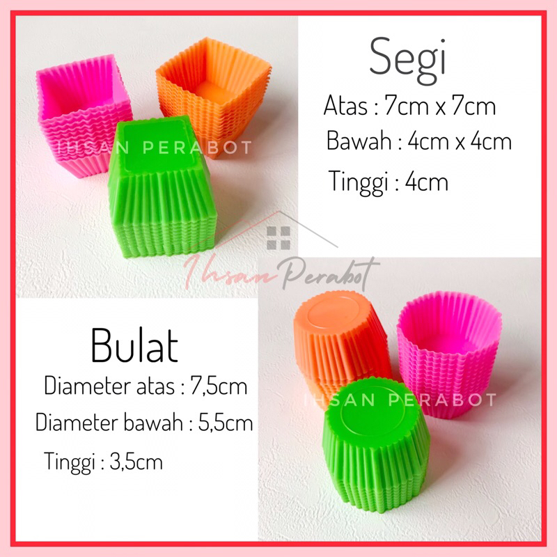 Jual (12pcs) Cetakan Kue Bulat Rege / Segi Rege / Jelly / Puding / Ager ...