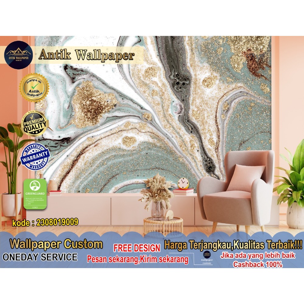Jual Wallpaper & Wallstiker Custom 3D Tema Marmer | Marble ( RUANG TAMU ...