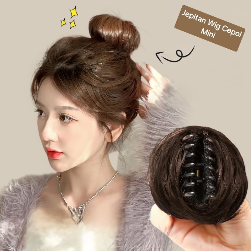 Jual CEPOL MINI MESSY HAIR DENGAN JEPITAN SANGGUL KOREAN STYLE RAMBUT ...