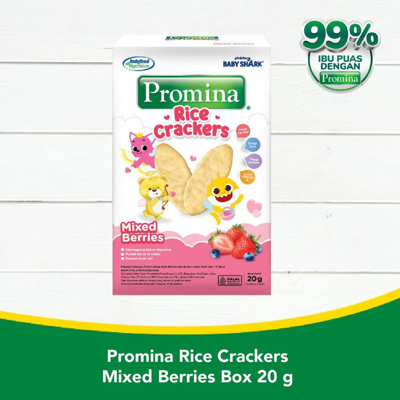 Jual PROMINA RICE CRECKERS MIXED BERRIES 20gr | Shopee Indonesia