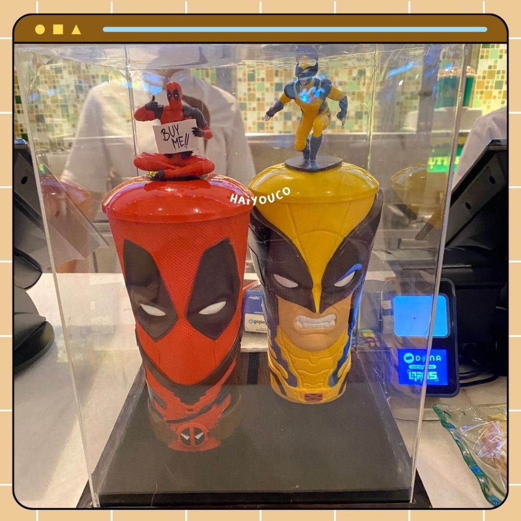 Jual SOLD OUT Tumbler Deadpool & Wolverine XXI Cinema / Cup Topper ...