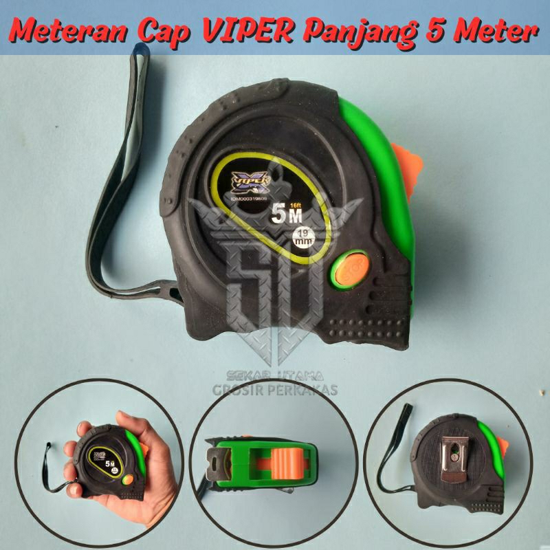 Jual Meteran Tukang/ Alat Ukur Panjang/ Meteran Panjang 5 Meter/ GRATIS ...