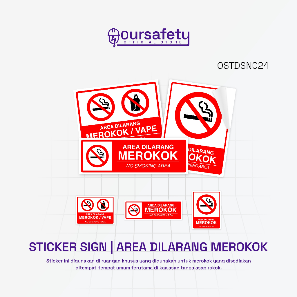 Jual Stiker Dilarang Merokok - Label Larangan Merokok | Shopee Indonesia