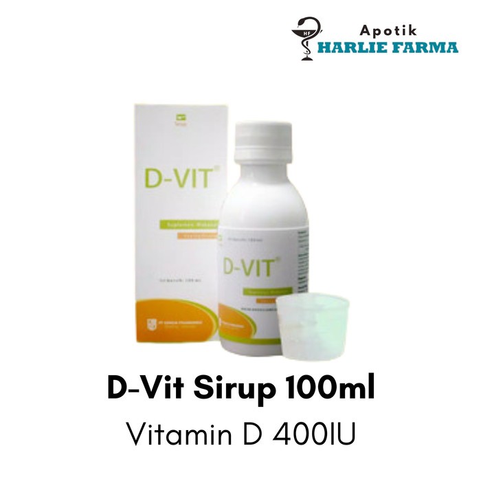Jual D Vit D-VIT Sirup Syrup 100ml Vitamin D D3 400 IU | Shopee Indonesia