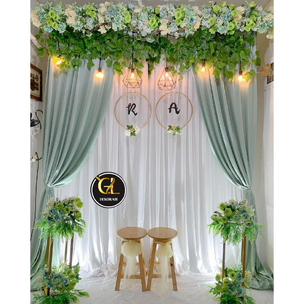 Jual PAKET BACKDROP LAMARAN UKURAN 2.2MX2.2M DEKORASI LAMARAN TERMURAH ...
