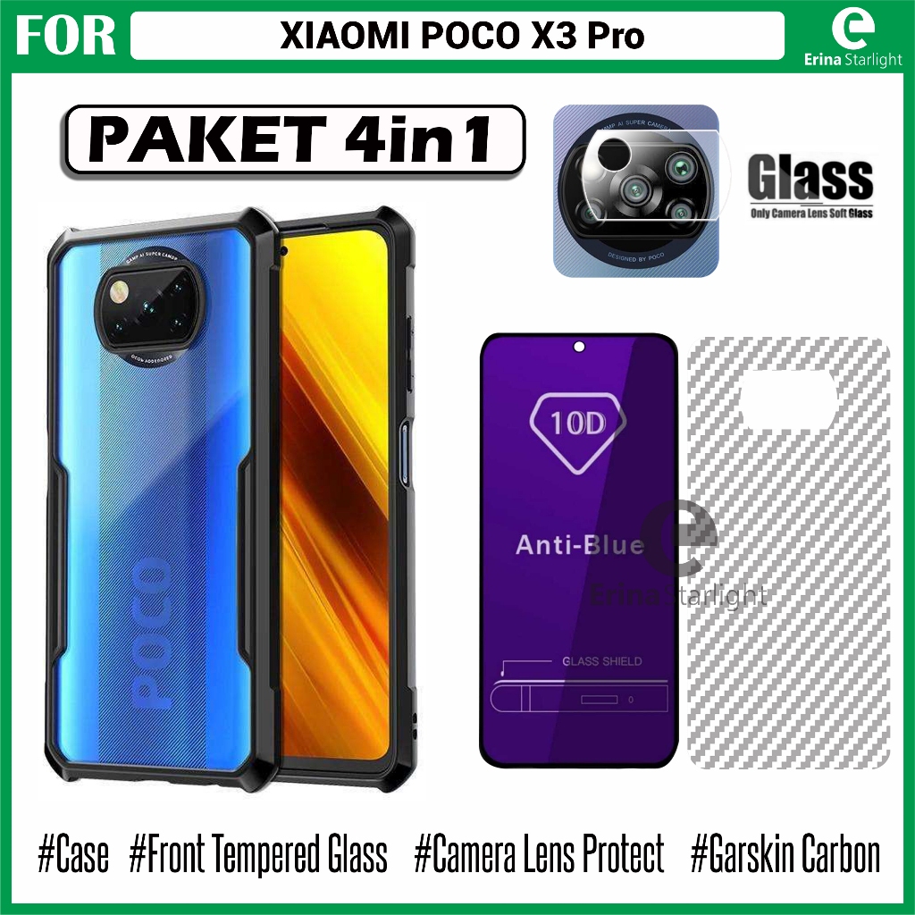 Jual Paket 4in1 Case Xiaomi Poco X3 NFC X3 Pro X3 GT Softcase ...