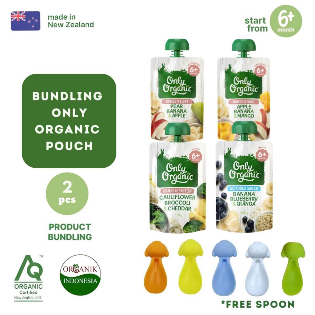 Jual Only Organic Pouch 6m+ (2 Pcs) | Shopee Indonesia