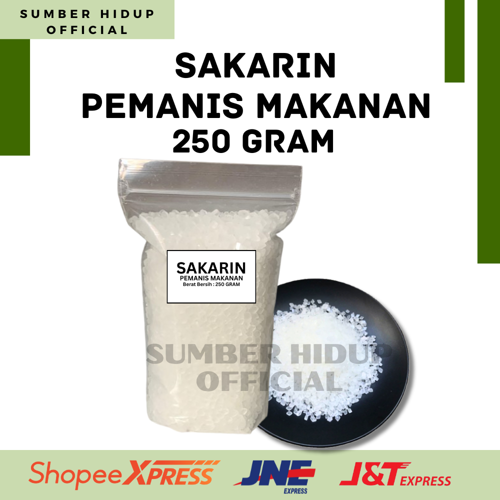 Jual SAKARIN PEMANIS MAKANAN BUATAN 250 GRAM | Shopee Indonesia
