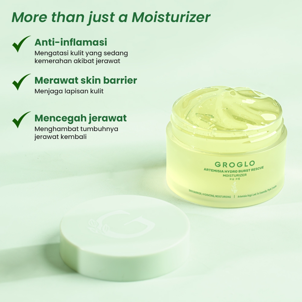 Jual GROGLO Moisturizer Artemisia 5x Ceramide 50gr anti acne, Pelembab ...
