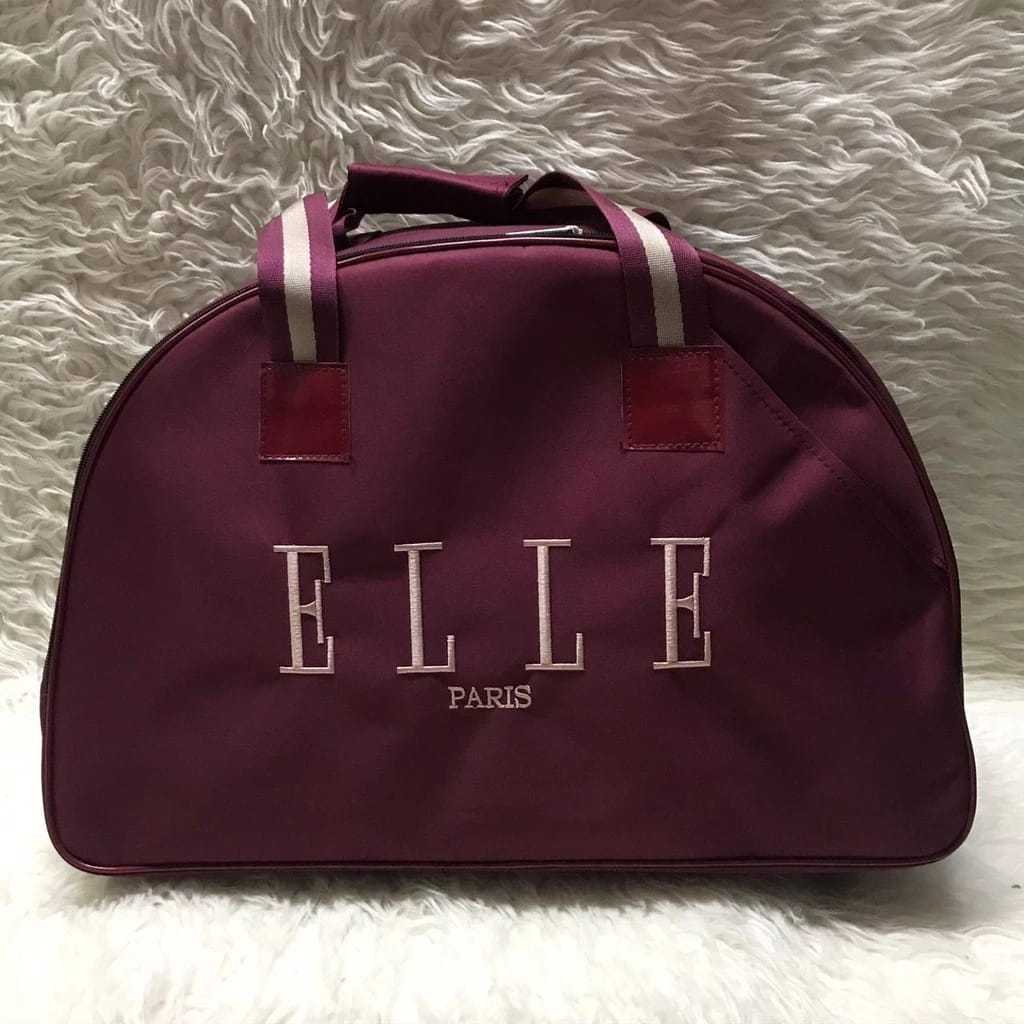 Jual TAS TRAVEL WANITA ELLE / BAG ELLE/ TAS PAKAIAN TENTENG WANITA ...