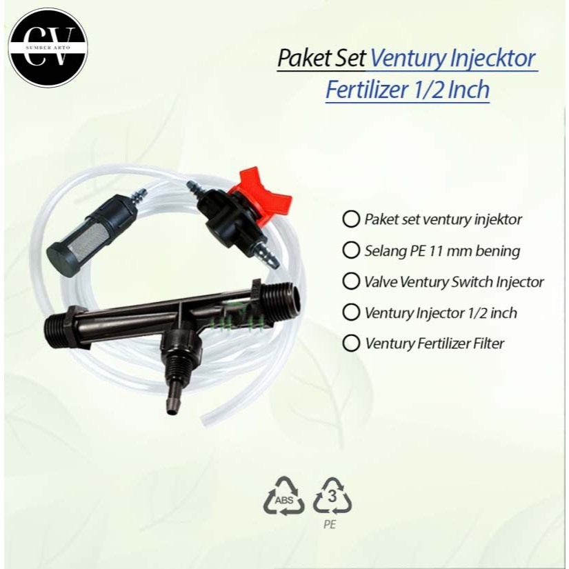 Jual Paket Set Selang Venturi Ventury Filter Injector Hidroponik ...