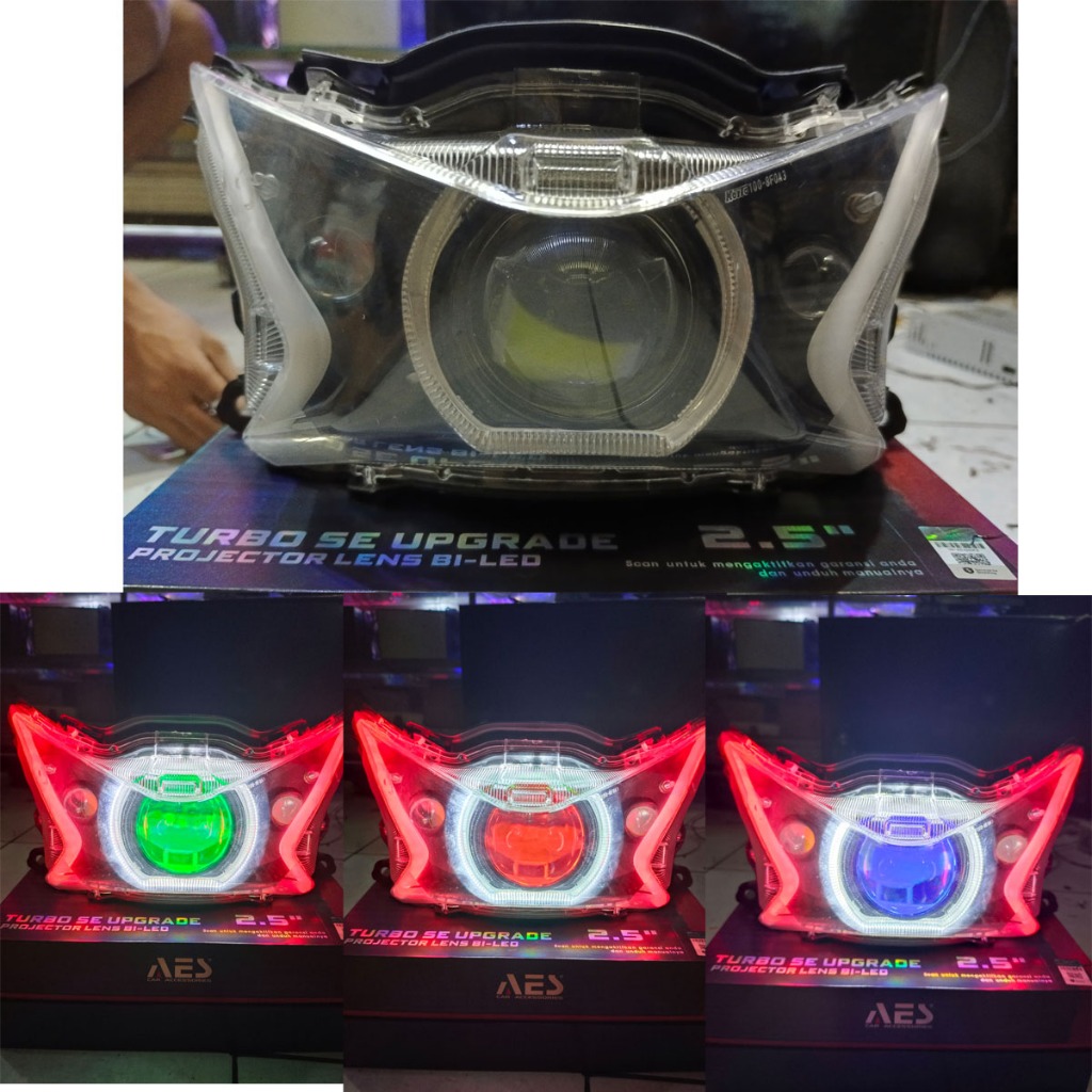Jual Lampu Depan Biled Motor Beat Deluxe Gen 2 Paket Hemat | Shopee ...