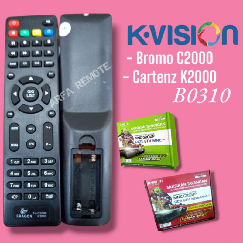 Jual Remot Remote Receiver K Vision C2000 BROMO dan Topas HD Remot ...