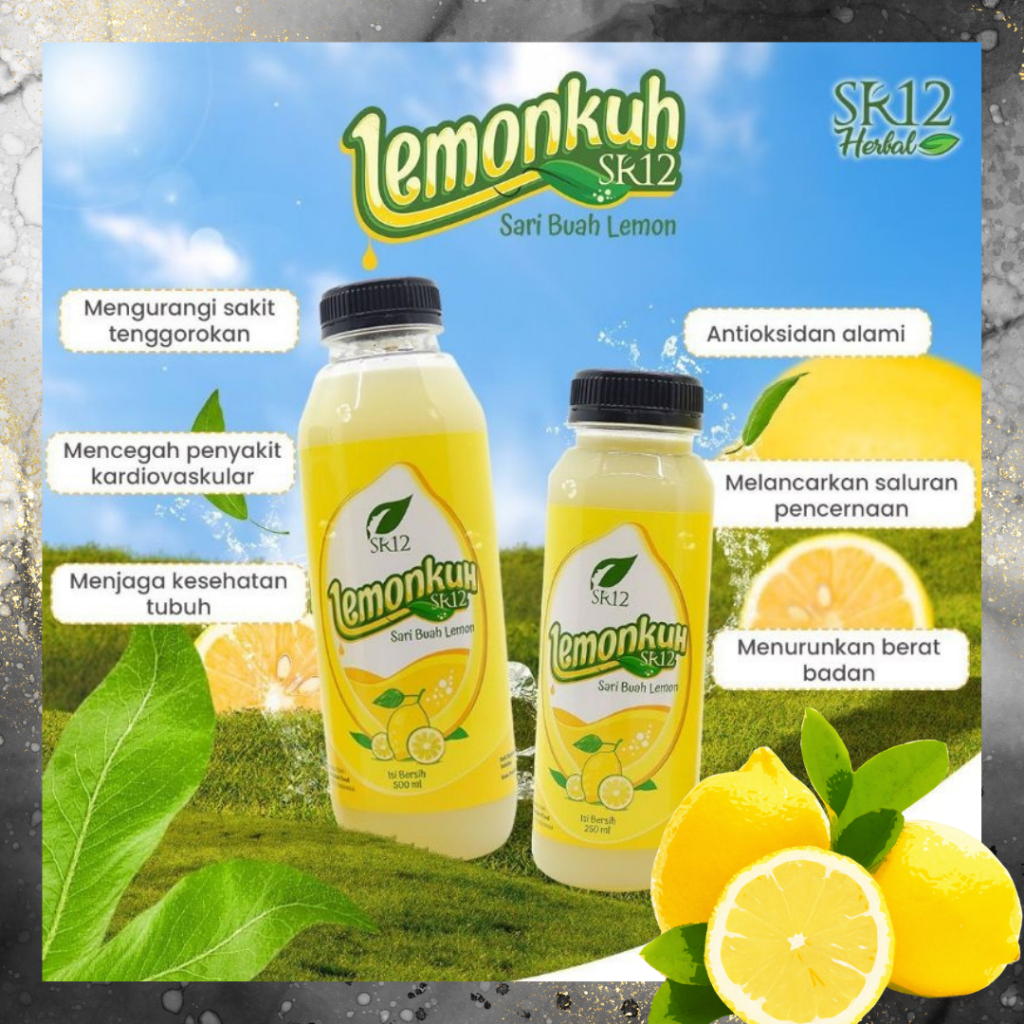 Jual WAWA - SR12 LEMONKUH Sari Buah Lemon Series | Netto 250 ml & 500 ...