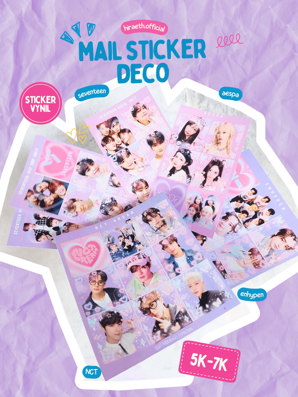Jual STICKER KPOP MAIL DECO FREEBIES ALA SELLKOR SET 4x4 SEVENTEEN ...