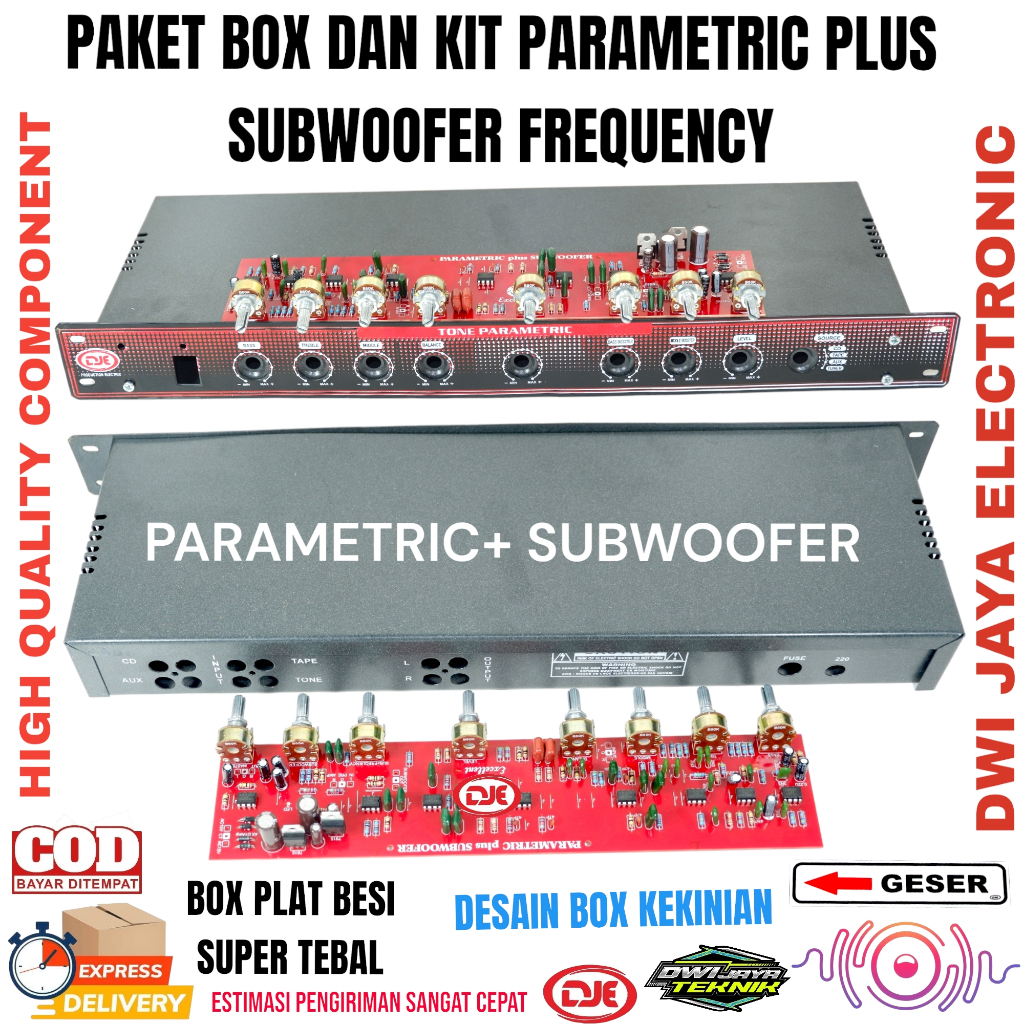 Jual SATU PAKET KIT TONE CONTROL PARAMETRIC SUBWOOFER + BOK | Shopee ...