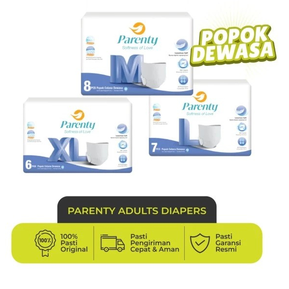Jual MAKUKU PARENTY ADULT SOFT DIAPERS M-XL/ Popok CELANA Dewasa/ Anti ...