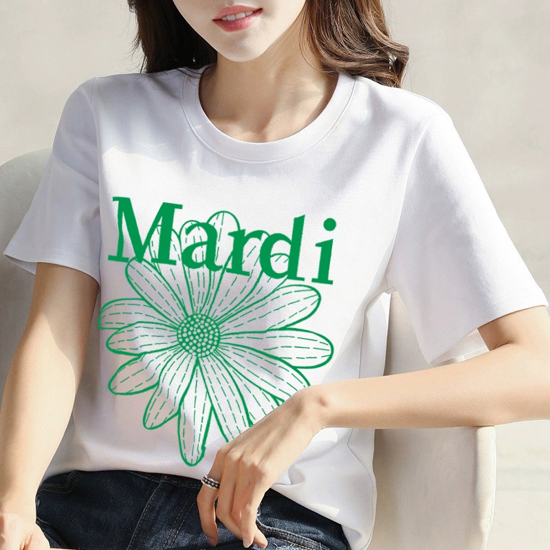 Jual MARDI FLOWER pola bunga korea style blouse atasan Wanita kaos ...