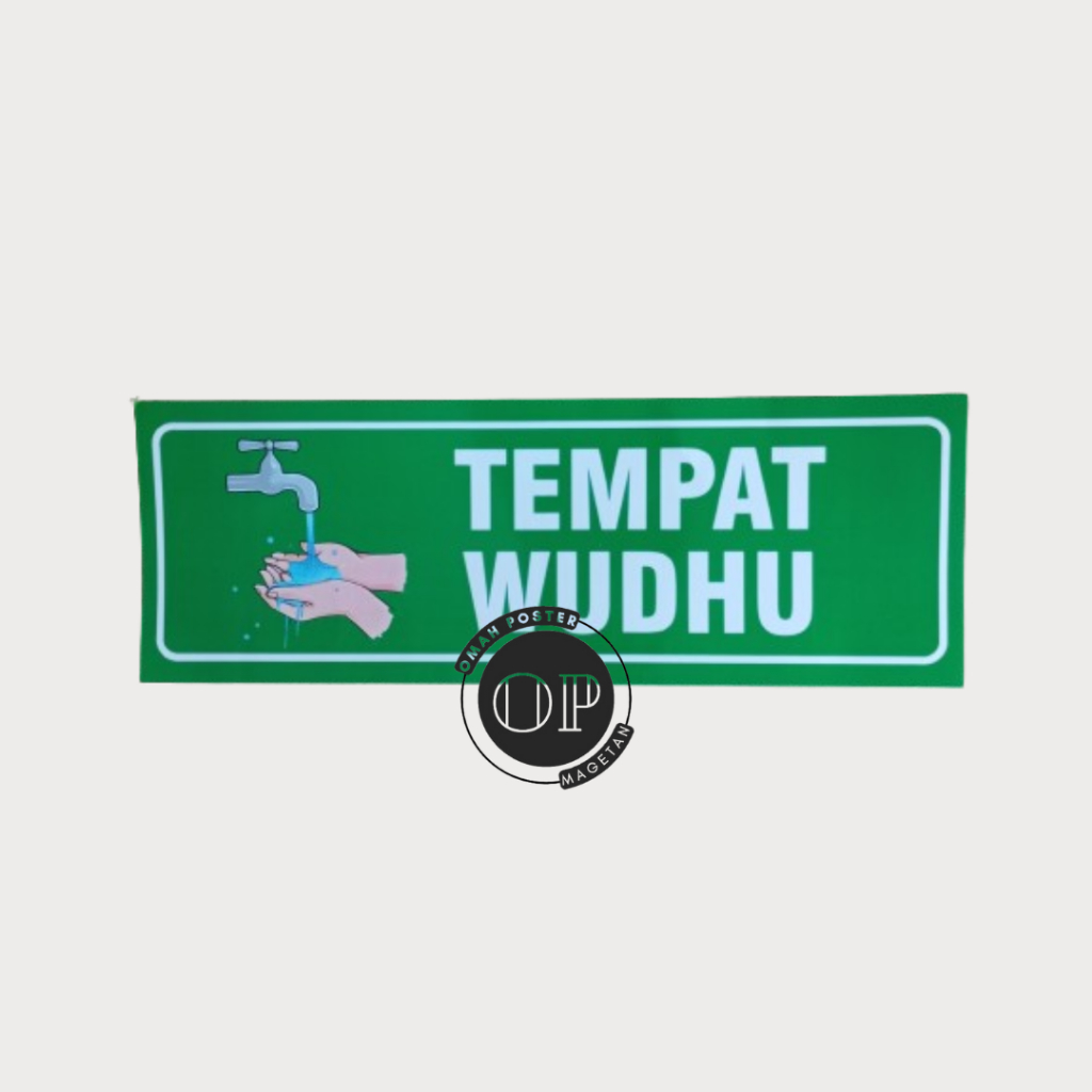 Jual Stiker Tempat Wudhu - Stiker Wudhu - Stiker Vinyl | Shopee Indonesia