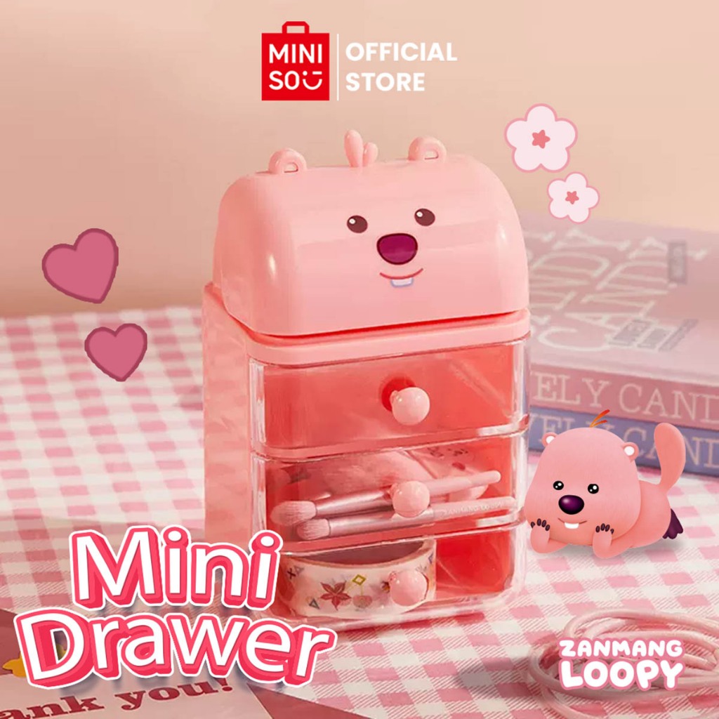 Jual Miniso x ZANMANG Loopy Collection Mini Kotak penyimpanan Desktop ...
