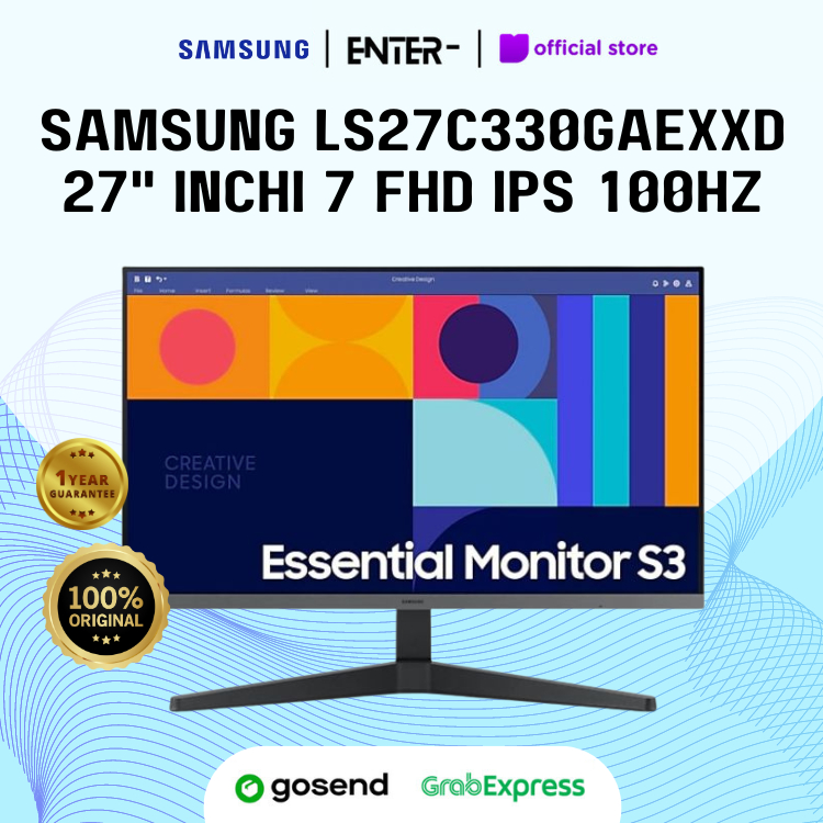 Jual Monitor Samsung LS27C330GAEXXD 27" Inchi 7 FHD IPS 100Hz 4 GTG ...