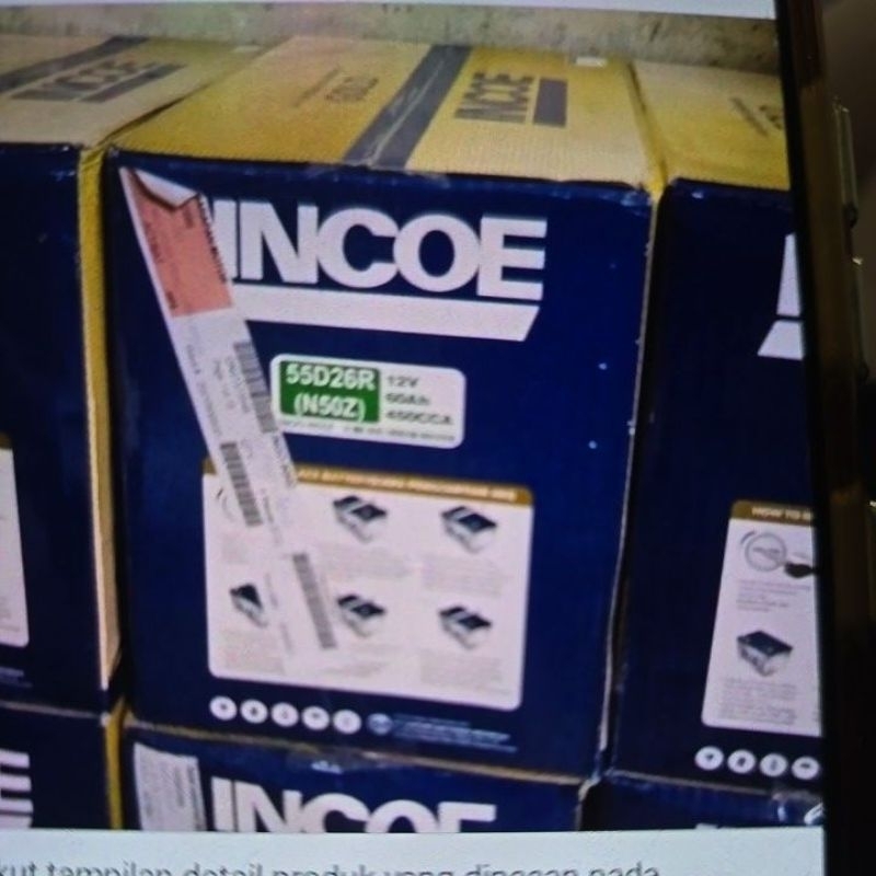 Jual 55D26R accu mobil aki incoe gold siap pakai basah astra gojek N50Z ...