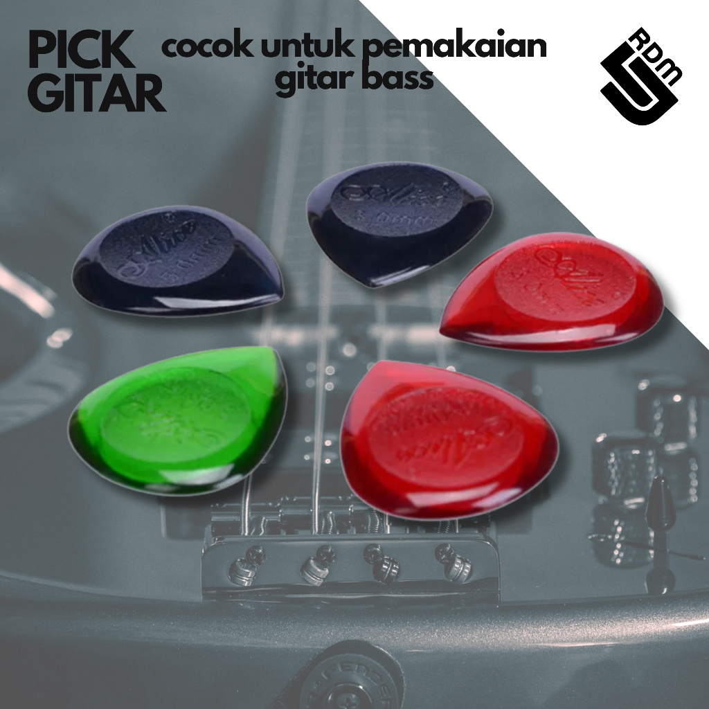 Jual pick gitar dan bass alice ukuran 1, 2, dan 3 mm | Shopee Indonesia