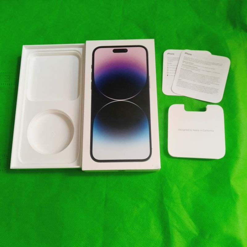 Jual dus box iphone 14 pro max deep purple original 100% copotan ibox ...