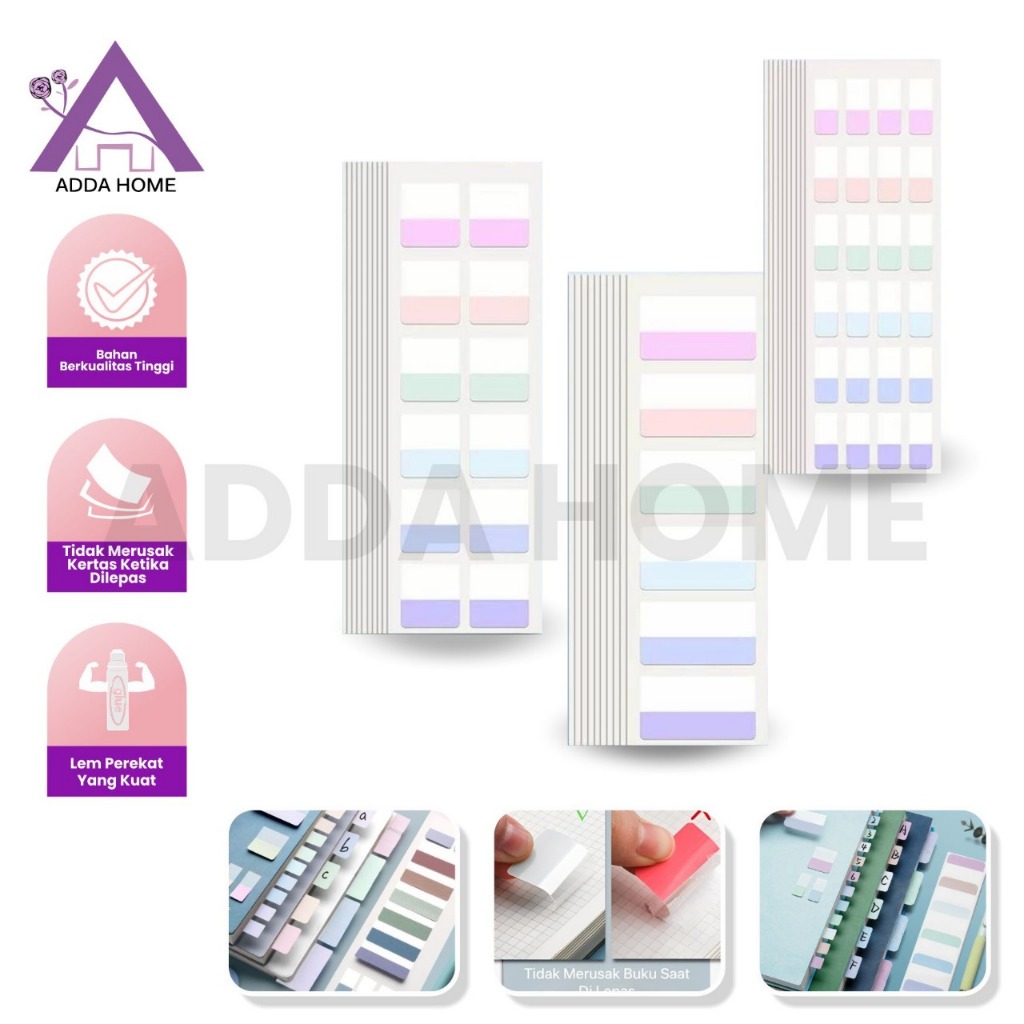 Jual Pembatas Halaman Buku Kertas ATK Index Tab Warna Pastel | Shopee ...